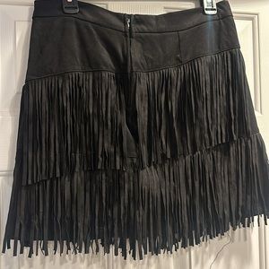 Francesca's Collections | Skirts | Brand New Country Style Suede Black ...